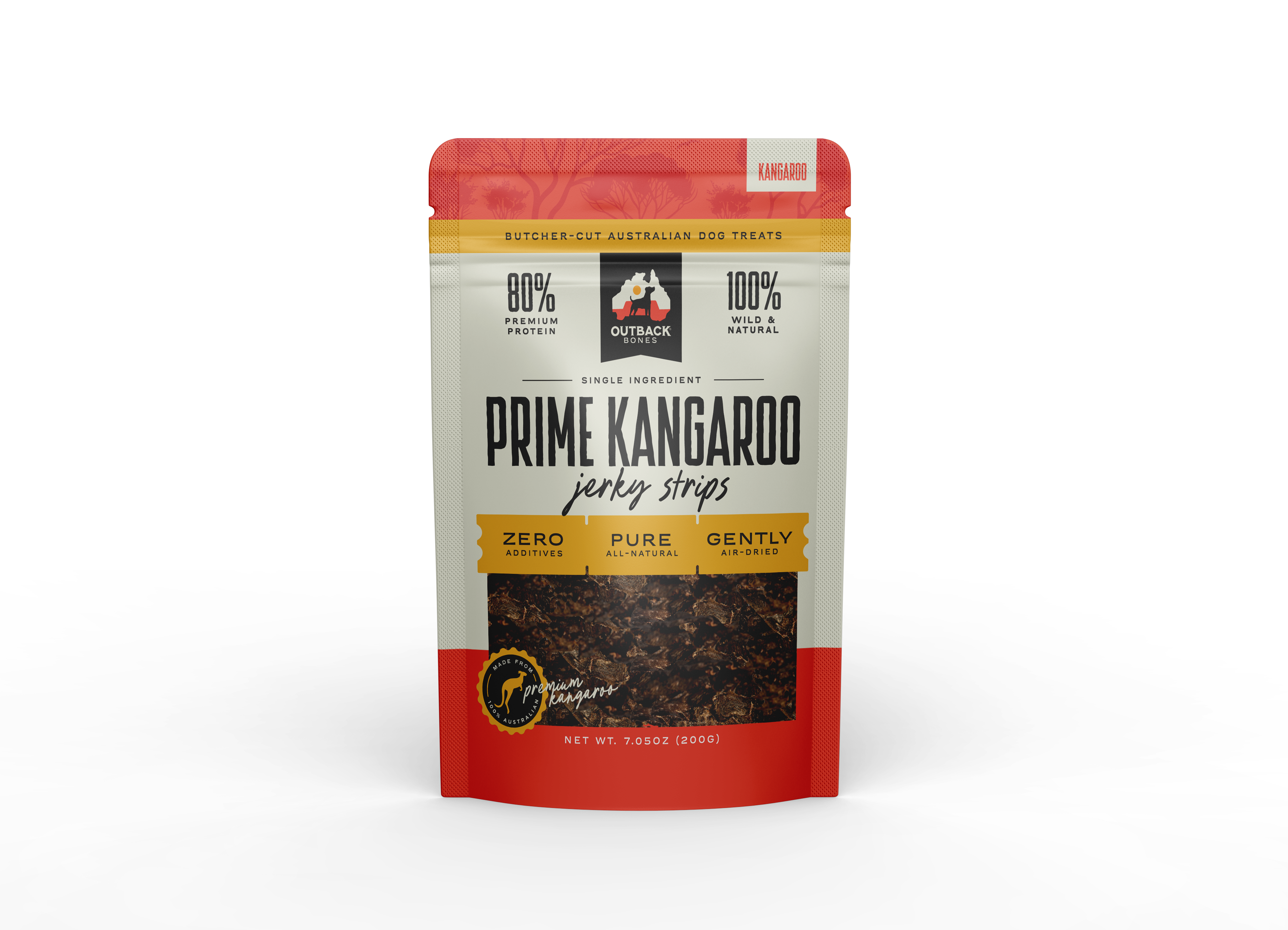 Prime Kangaroo Jerky Strips – Outback Bones